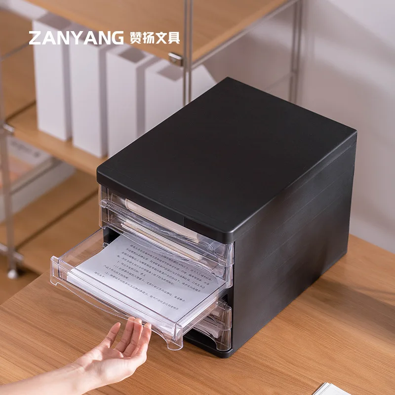 office accessories organizer desk A4 multi-layer plastic filing cabinet ...