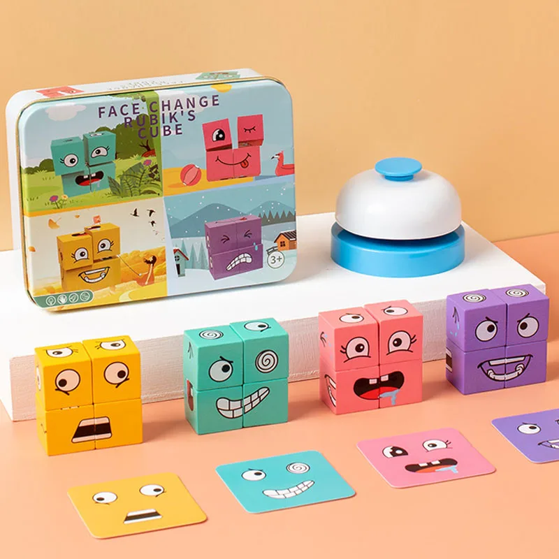 Cube-Face-Changing-Building-Blocks-Board-Game-Wood-Puzzle-Montessori ...