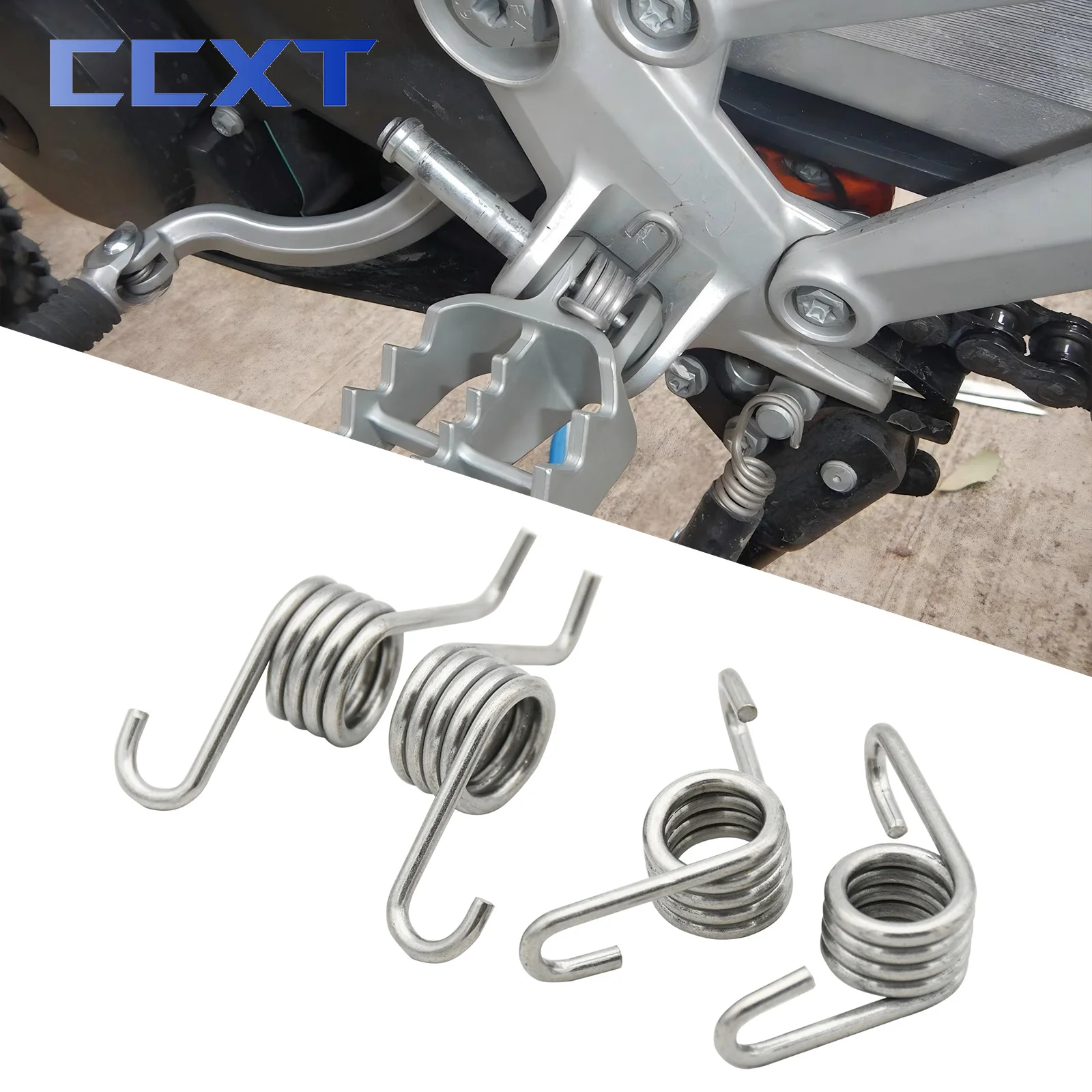 Motorcycle Footpegs Foot Pegs Footrest Spring For Husqvarna TC FC TE FE ...