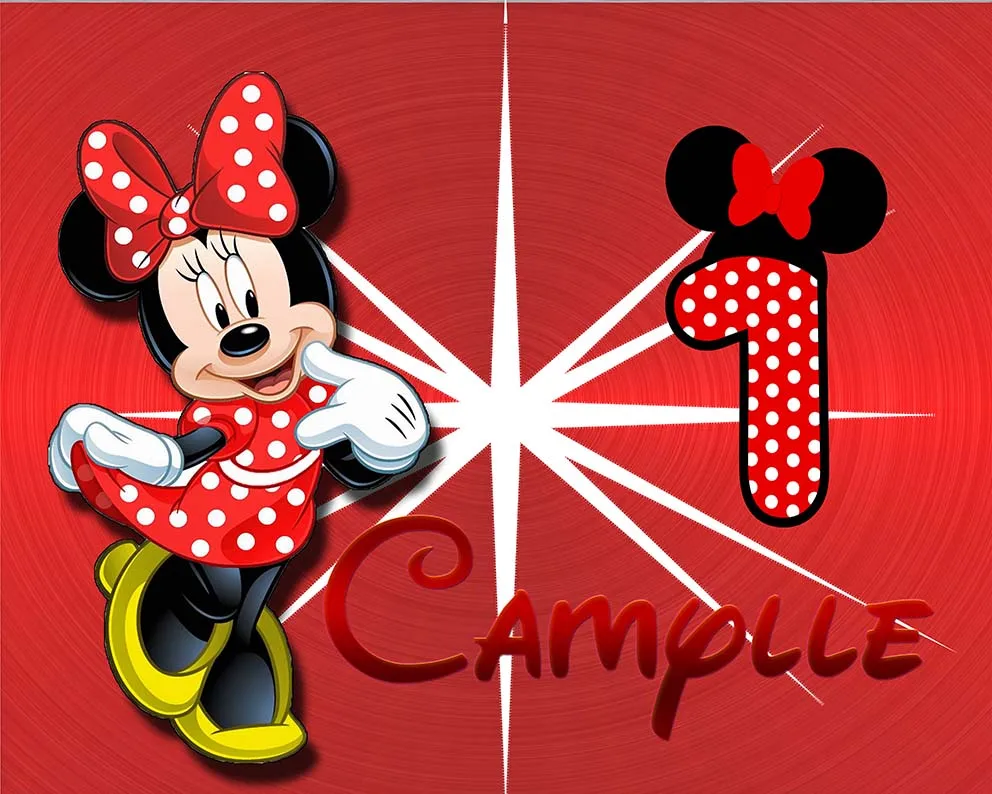 Minnie Mouse Rojo Y Negro Decoracion Fiesta Minnie Mouse En Rojo