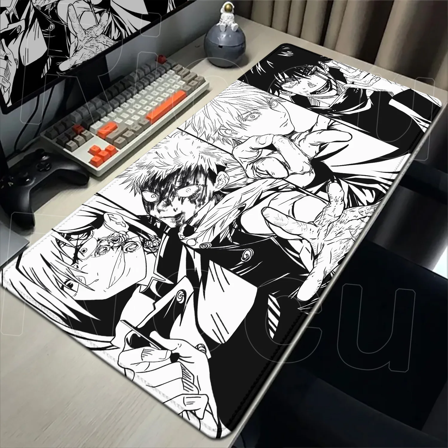HD 60x30CM Black Anime Jujutsu Kaisen XXL Mouse Pad Gojo Satoru Mouse ...