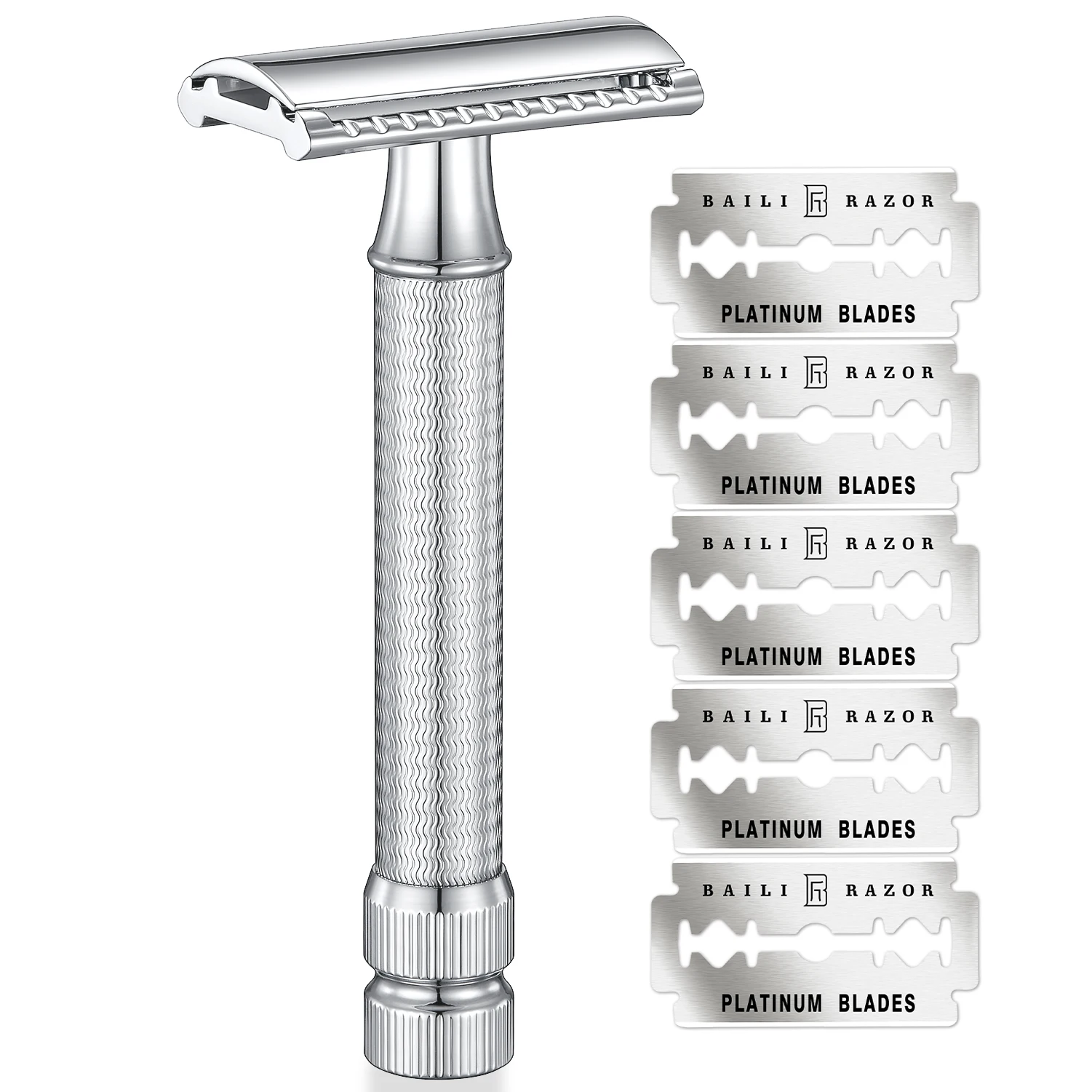 BAILI-Open-Close-Comb-Double-Edge-Safety-Razor-Stainless-Wet-Shave-for ...