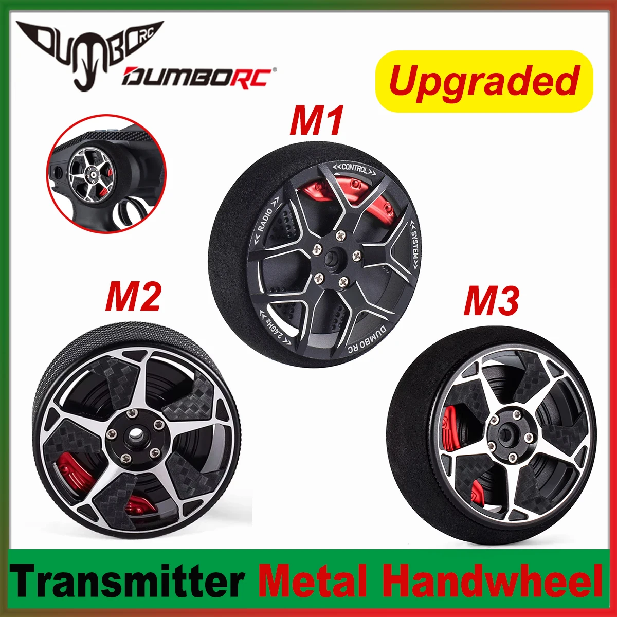 DUMBORC Upgrade Metal Handwheel Direction Steering Wheel Transmitter ...