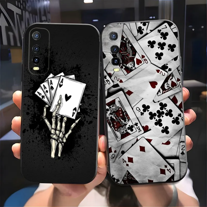 Ace Family Poker Phone Case For VIVO T1 Y33S Y31 Y21 Y76S Y74S Y73 X80 ...