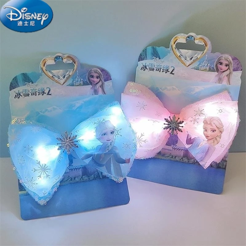 Disney-Frozen-Flash-Hairclip-for-Girls-Anime-Hair-Accessories-Elsa-Bow ...