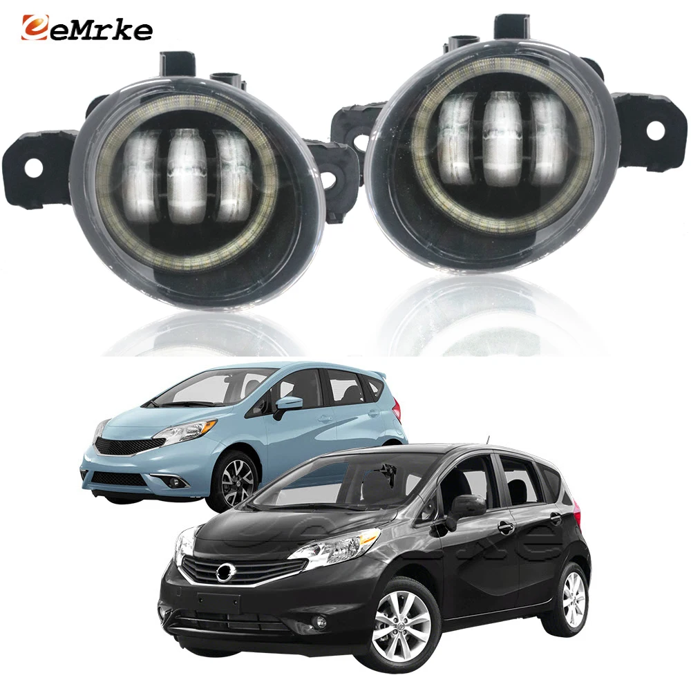 Pair LED Fog Lights Assembly for Nissan Note E12 Versa Note 2013-2016 ...