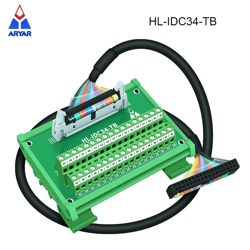 DIN-Rail-Mount-Dual-IDC40-Pitch-2-54mm-Male-Header-Interface-Module ...