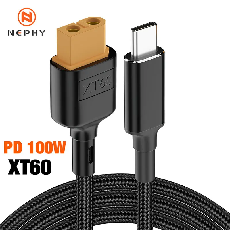 High quality XT60 to Type-C 100W Fast Charging Cable For Toolkitrc ...