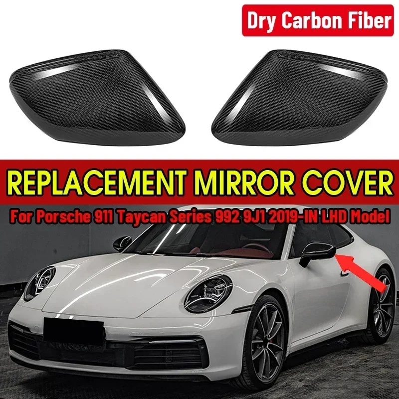Dry-Carbon-Fiber-Car-Side-Mirror-Cover-Replacement-RearView-Mirror-Caps ...