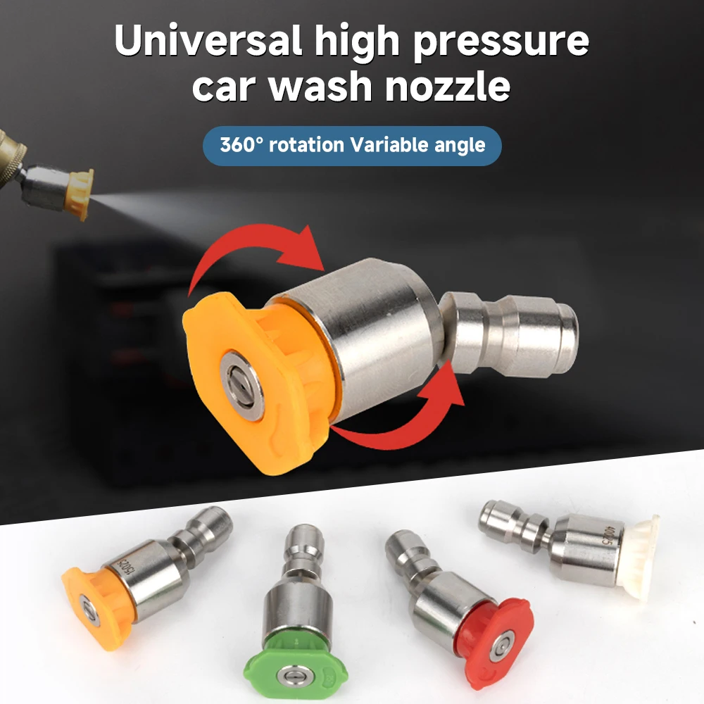 360-Rotatable-Pressure-Washer-Nozzle-Tips-Kit-for-1-4-Quick-Connect ...