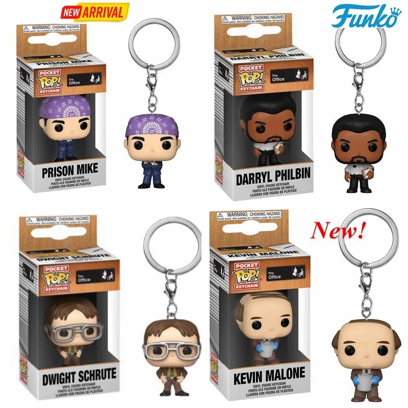 FUNKO-POP-The-Office-Keychain-DWIGHT-SCHRUTE-Darryl-Kevin-Michael-Vinyl ...