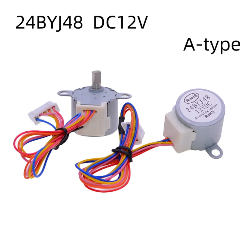 Motor paso a paso reductor 24BYJ48 DC 12V CNC, Motor paso a paso 24BYJ48