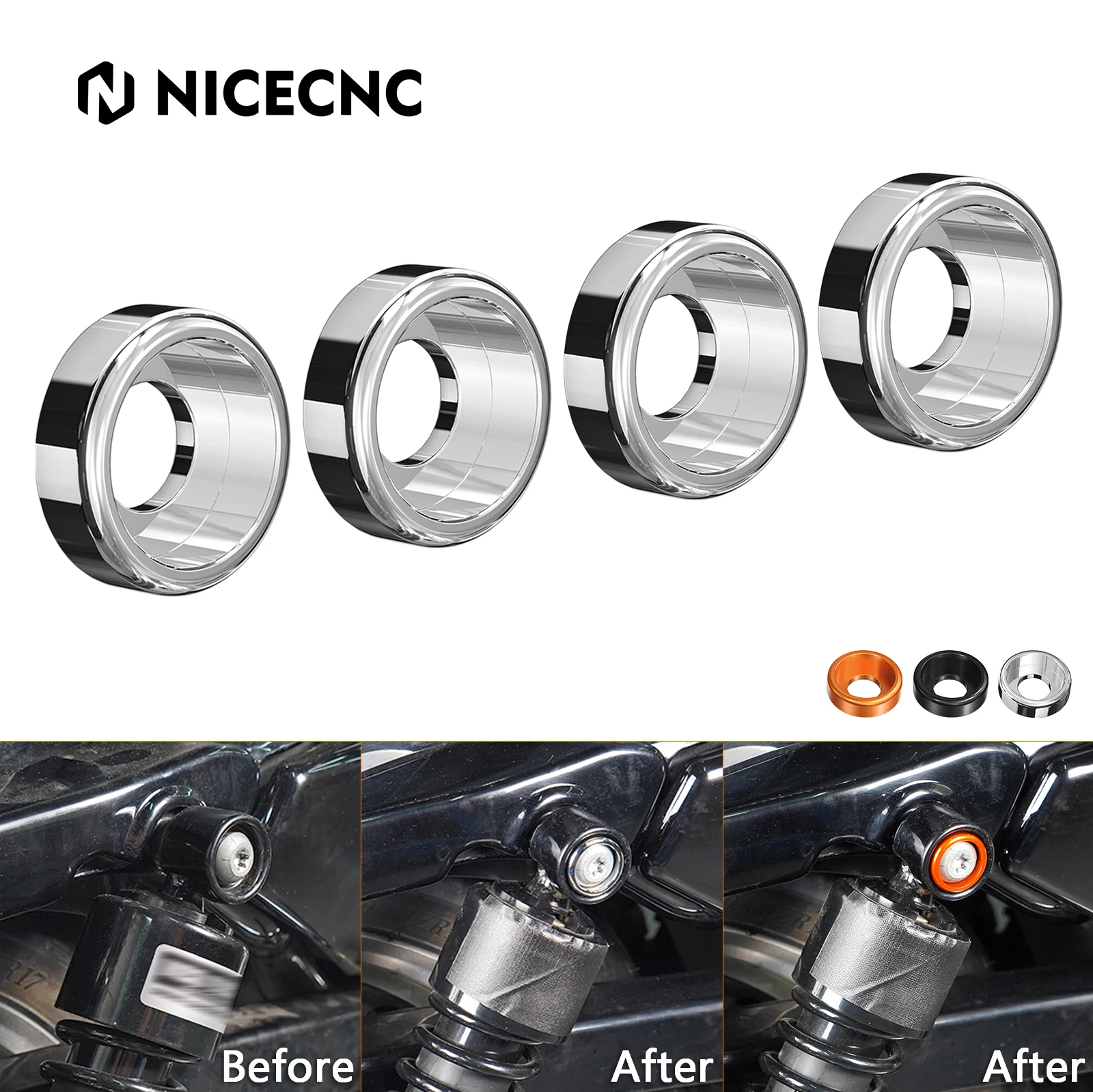 For-Harley-Iron-1200-XL1200NS-2018-2021-Iron-883-2016-2022-Rear-Shock ...