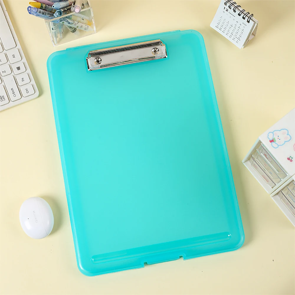 A4-Plastic-Storage-Clipboard-File-Box-Case-Document-File-Folder ...