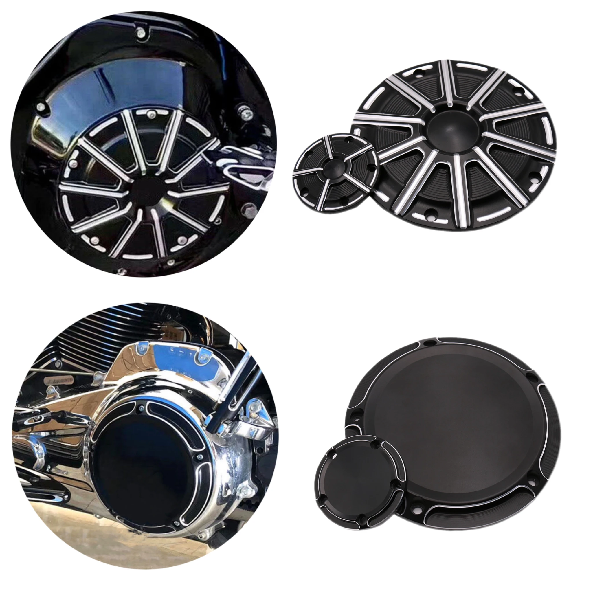 Motorcycle-Parts-Derby-Timing-Timer-Cover-Clutch-Side-Covers-For-Harley ...