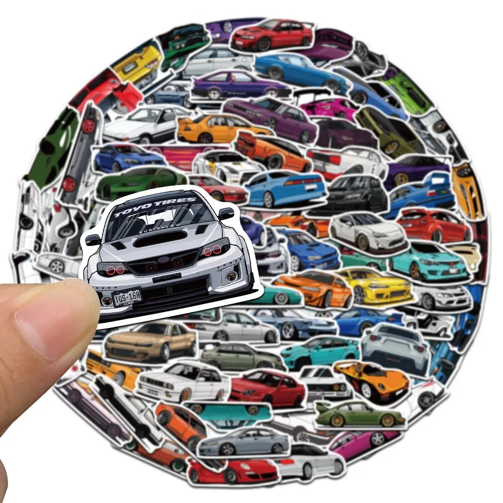 50/100PCS JDM Retrofit Racing Car Graffiti Stickers Laptop Guitar ...