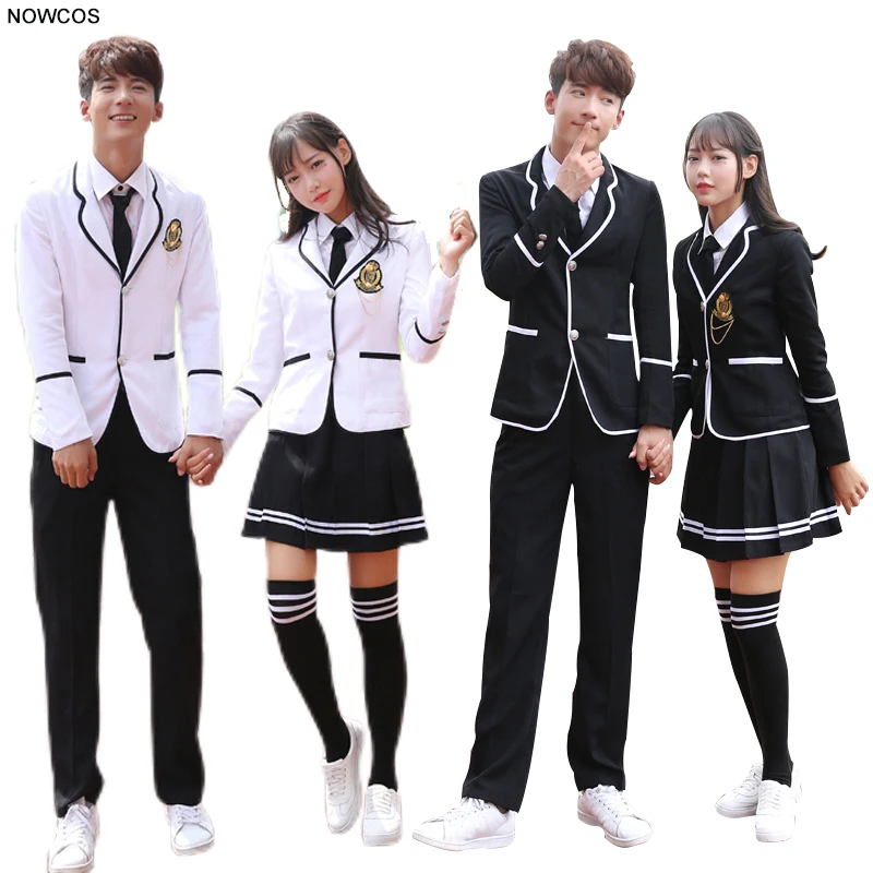 Uniforme-escolar-de-coro-de-manga-larga-de-estilo-Preppy-brit-nico ...