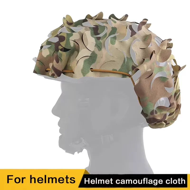 Fast helmet bunker cloth, helmet camouflage net, leaf-shaped helmet ...