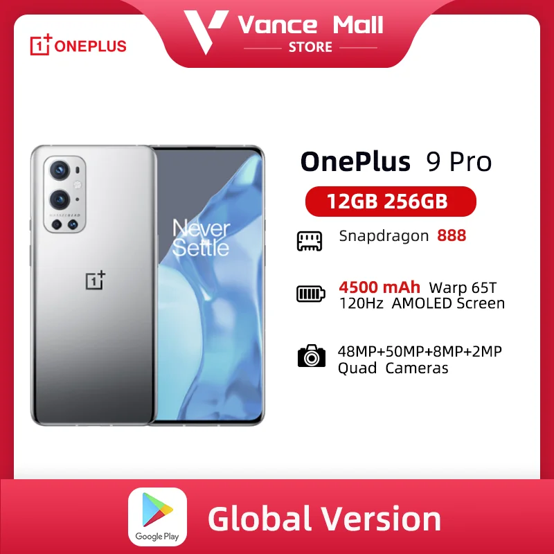 Teléfono Inteligente OnePlus 9 Pro 5G, versión Global, 8GB/12GB, 256GB ...