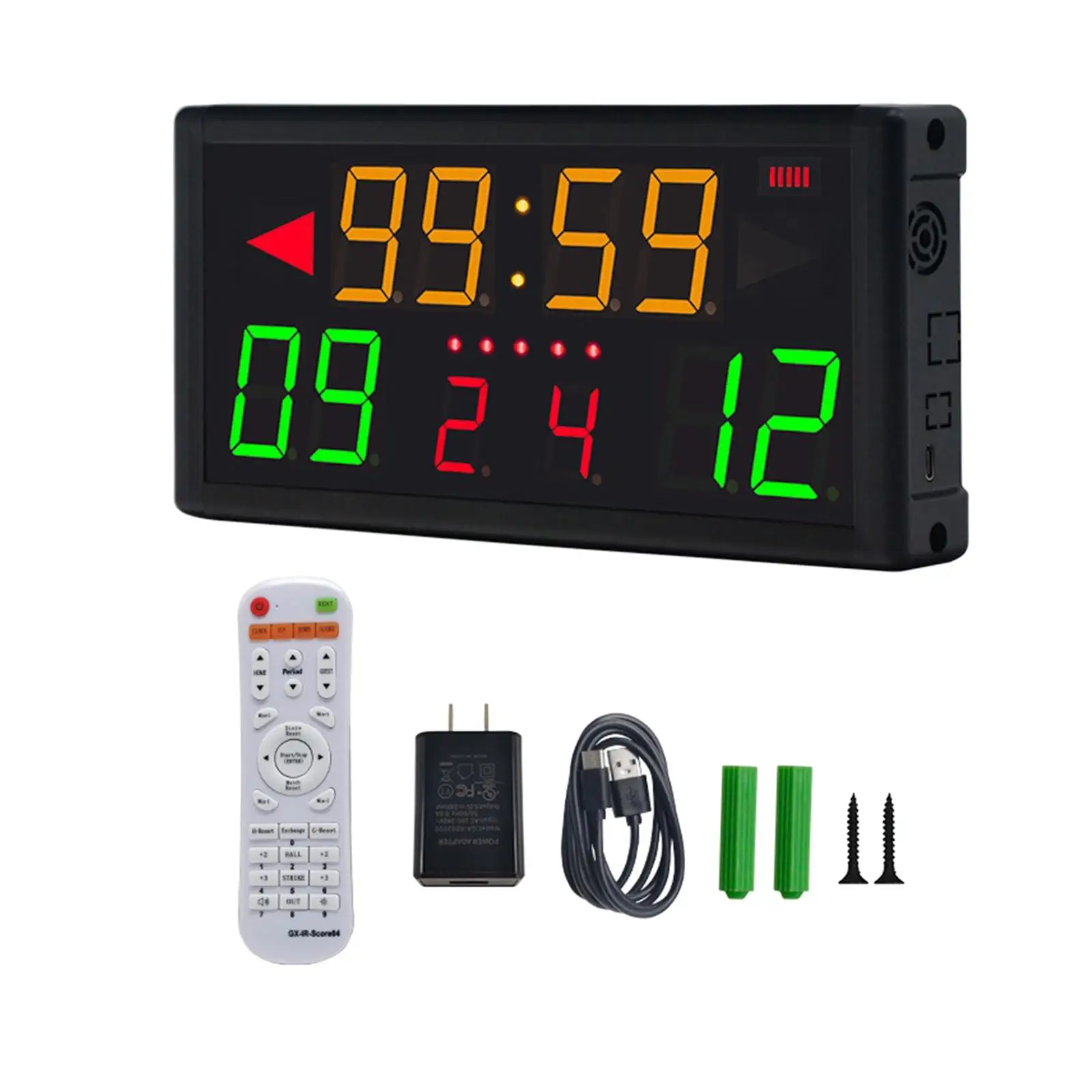 Digital-Scoreboard-Football-30M-Visual-Distance-Remote-Control ...