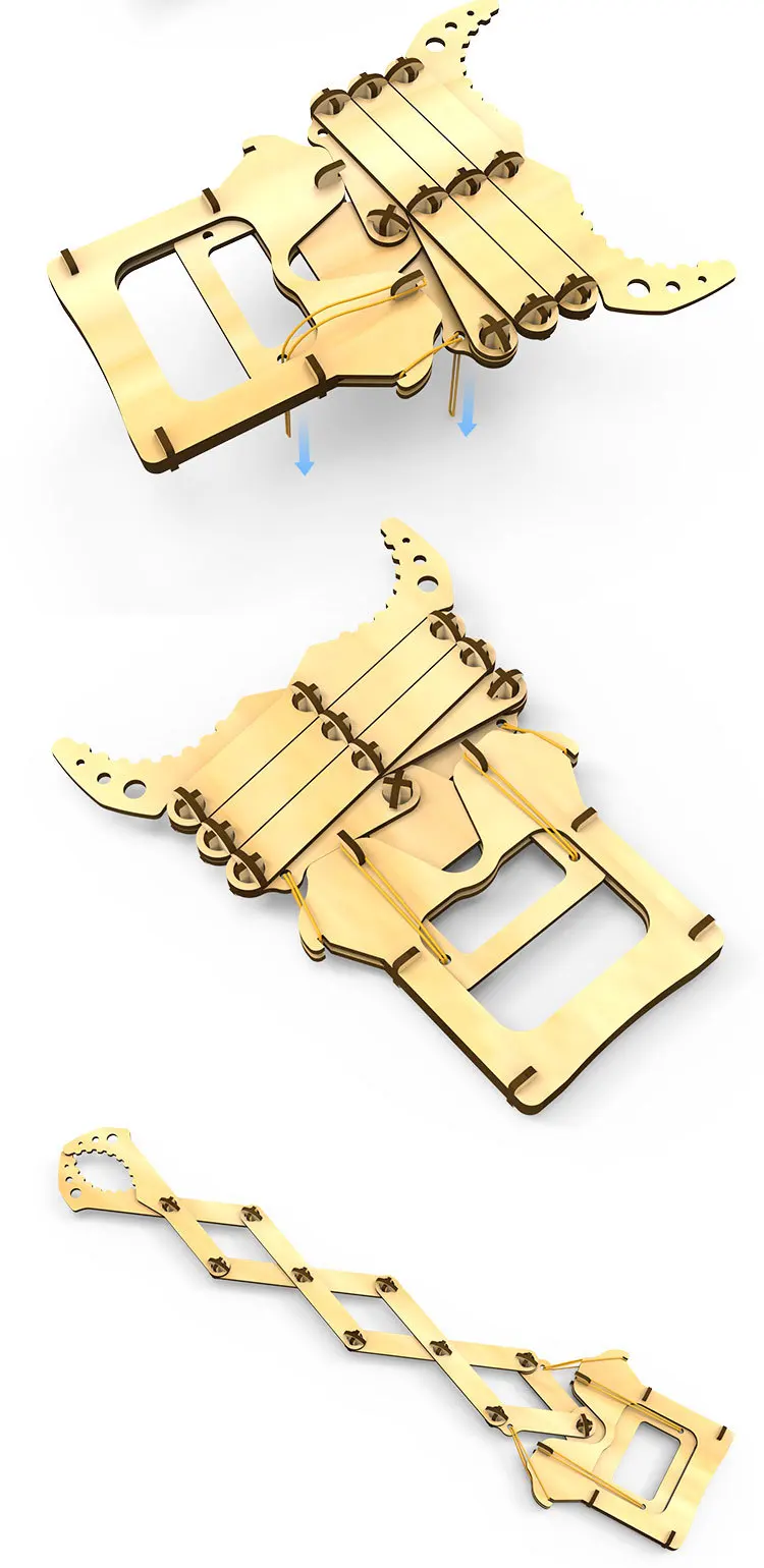 Telescopic Clip Assembly Model DIY Assembly Model Children’s Scientific ...