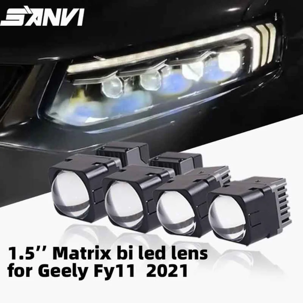 SANVI 1,5 ''Matrix Mini Bi светодиодный Lense Автомобильные фары с профессиональной рамой для ...