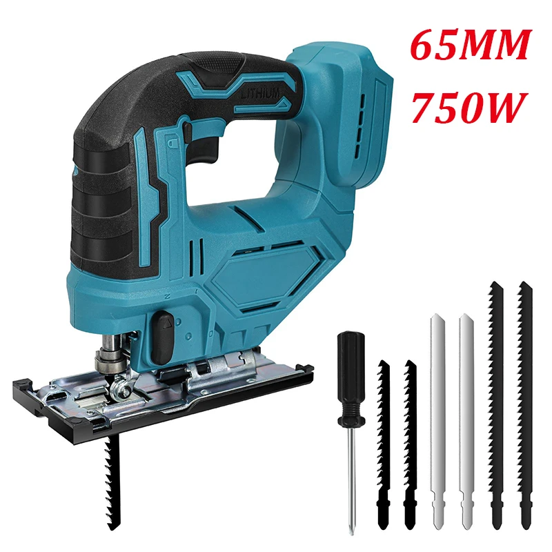 65MM-2900RPM-Cordless-Jigsaw-750W-Electric-Jig-Saw-Portable-Multi ...