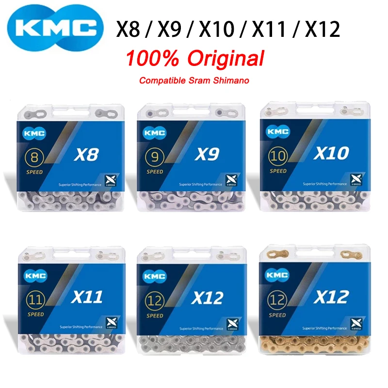 KMC-Bike-Chain-X8-X9-X10-X11-X12-MTB-Road-Bicycle-Chain-11V-12V-Speed ...
