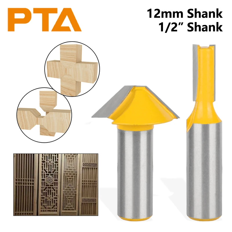 12MM-12-7MM-Shank-Carbide-Tenon-Cutting-Bits-Knife-Flat-bottomed-V ...