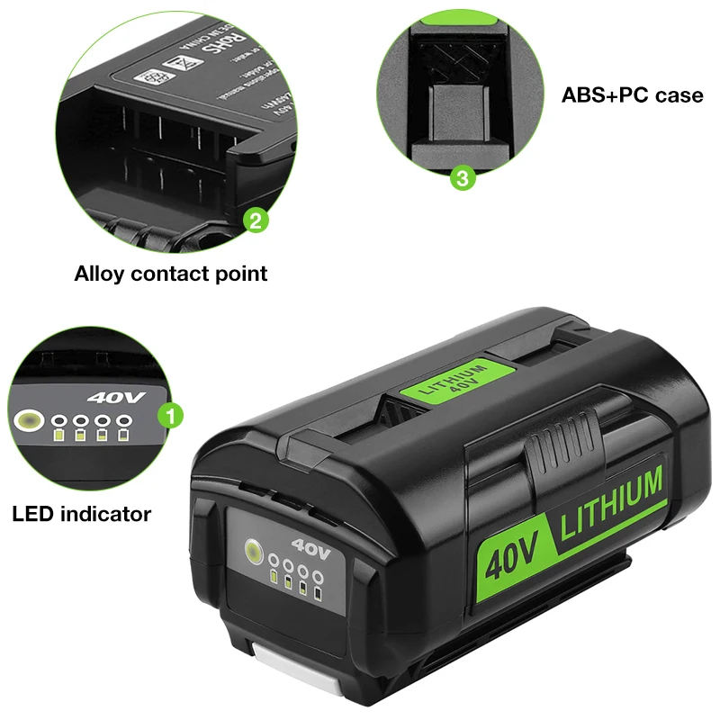 LEFEIYI-6000mAh-40V-Li-ion-Battery-OP40401-OP4050A-for-Ryobi-OP4050 ...