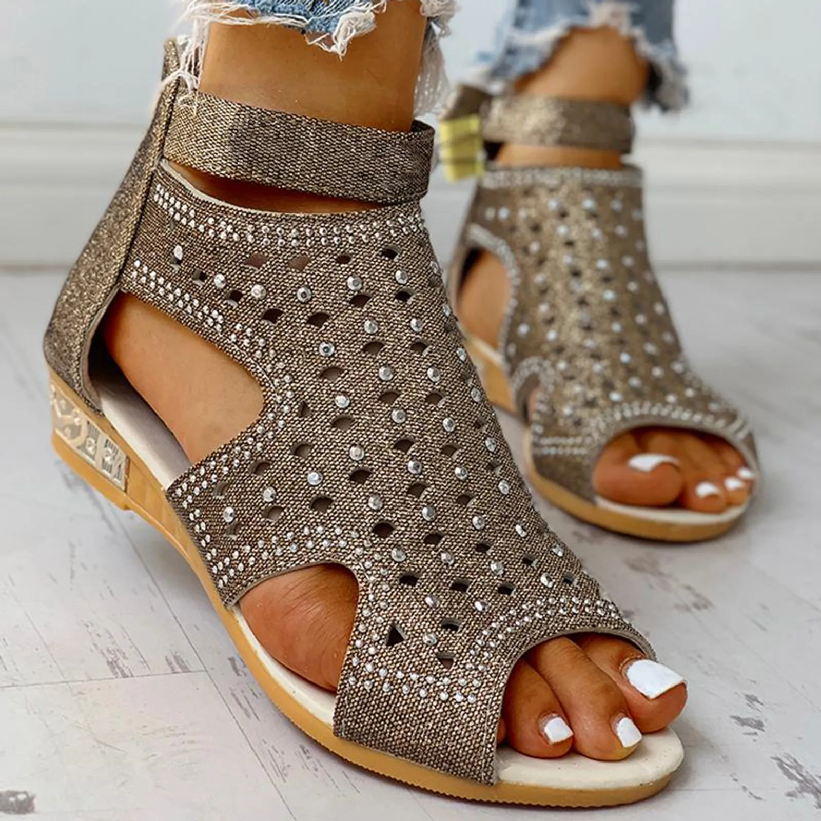 Women-Shoes-Summer-New-Design-Hollow-Rhinestones-Wedges-Ladies-Sandals ...