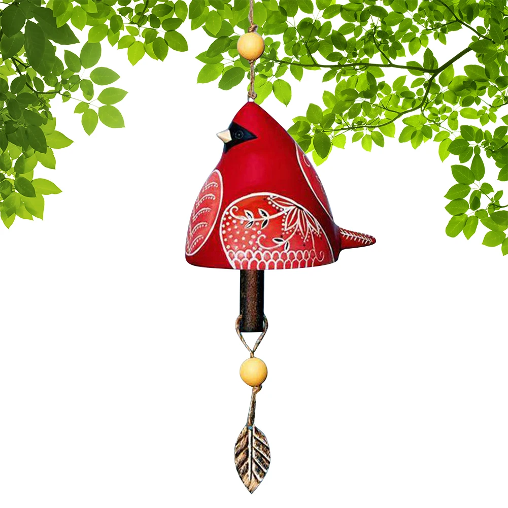 Cute-Bird-Song-Bell-Resin-Bird-Bell-Wind-Chimes-Hanging-Rustic-Wind ...