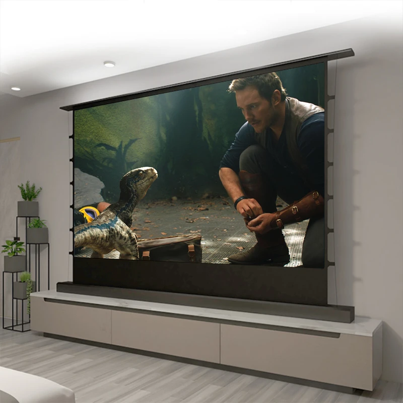 Motorized Rollable Floor Rising Projector Screen - Motorized Projector ...