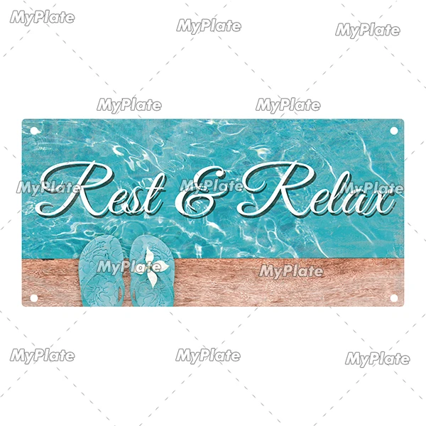 Letrero de pared de madera con diseño de playa, guía de caminos de ...