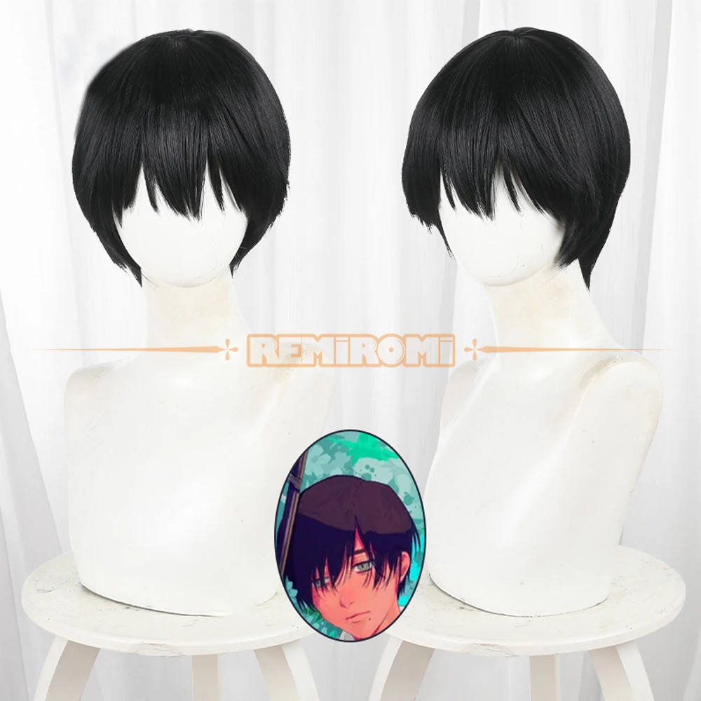 Anime The Summer Hikaru Died Tsujinaka Yoshiki Cosplay Wig Black Short ...