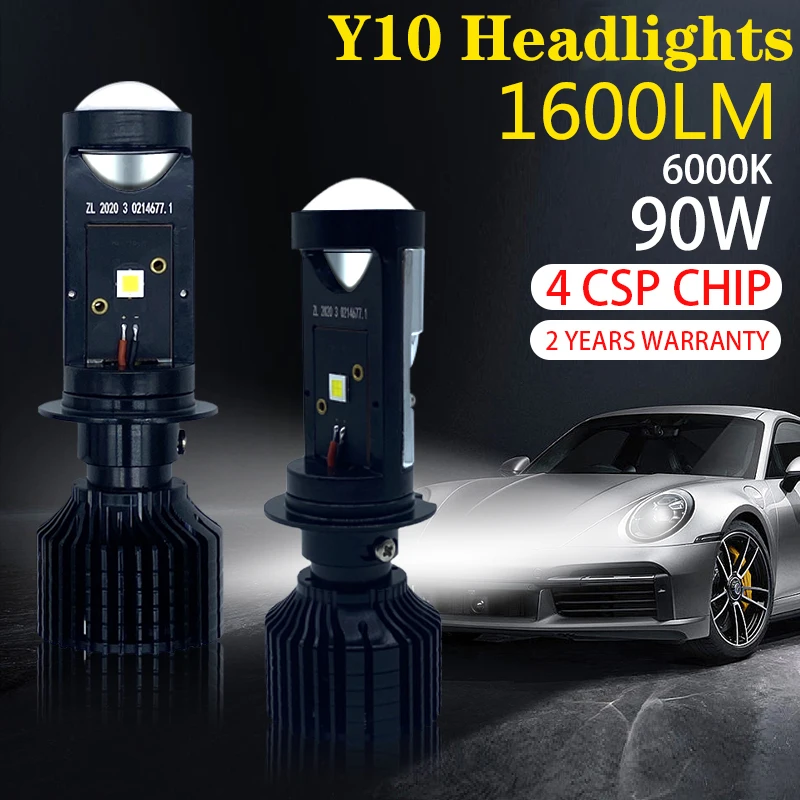 H7-H4-LED-Headlight-High-bright-Super-Mini-Projector-Laser-Lens-High ...