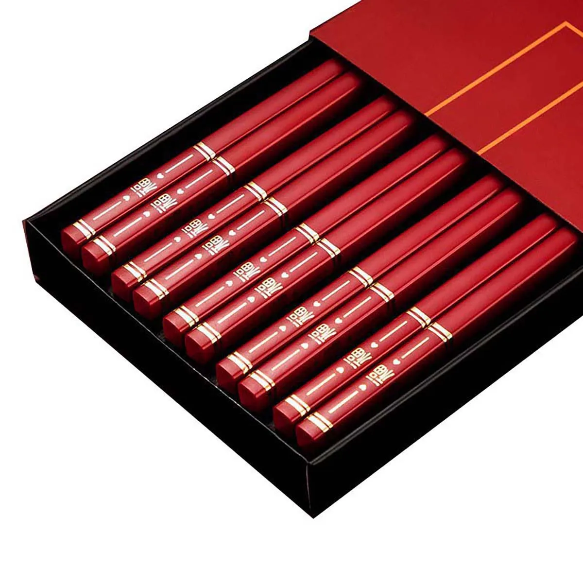 5-Pair-Stainless-Steel-Chopsticks-Household-Long-Chopsticks-Non-slip ...