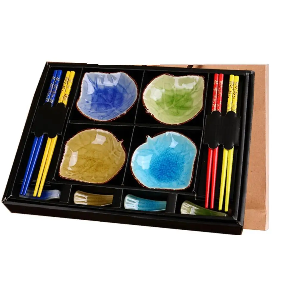 Japanese Style Tableware Set Chopticks Ceramic Sushi Dishes Sashimi ...