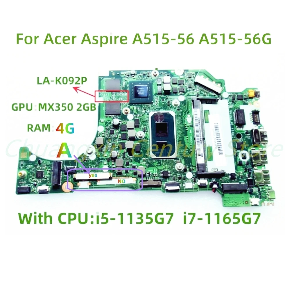FH5AT-LA-K092P-For-Acer-Aspire-AV15-51-A315-56-A515-56G-laptop ...