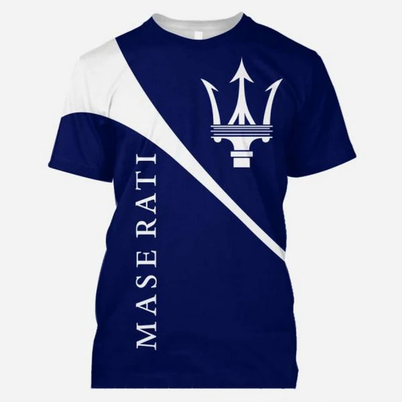 Maserati T shirt for men and women, street clothes with 3D print racing ...
