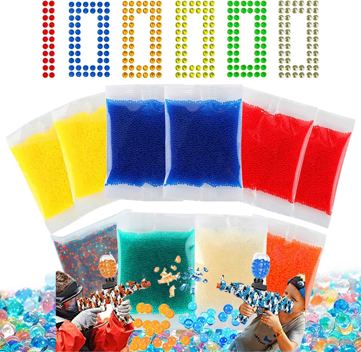 Gel-Ball-Gun-Blaster-Ammo-Refill-Water-Beads-Splat-Bullets-Decor-7-8mm ...