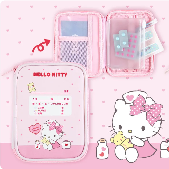 Sanrio-Hello-Kitty-Mini-Outdoor-First-Aid-Kit-Bag-Portable-Emergency ...