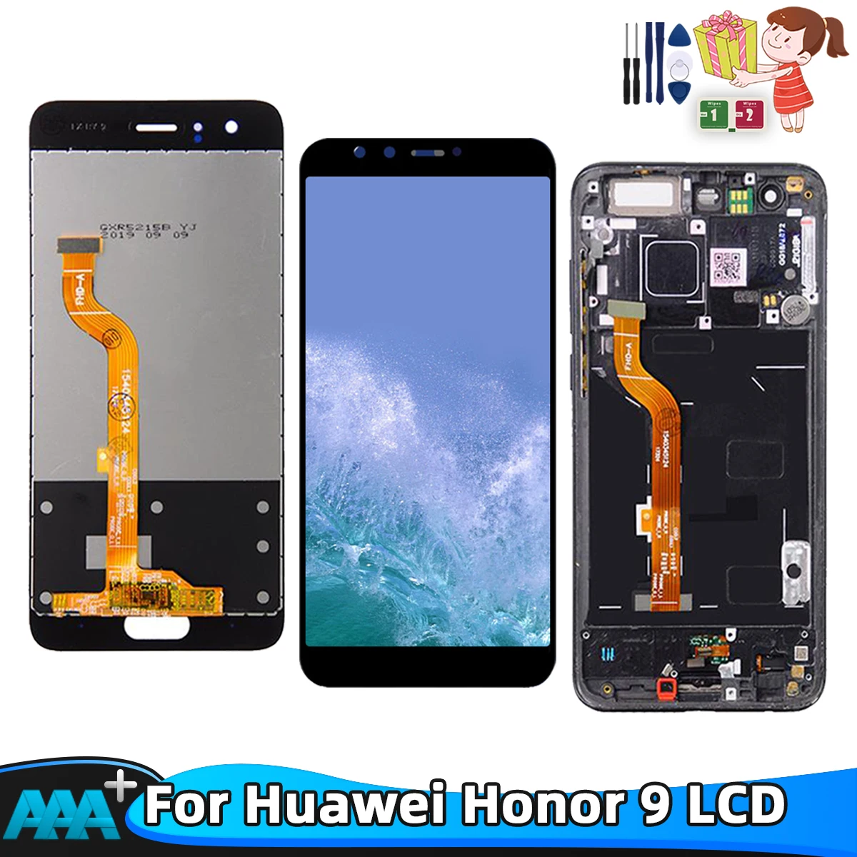 For-Huawei-Honor-9-STF-L09-STF-AL10-STF-AL00-STF-TL10LCD-Display-Touch ...