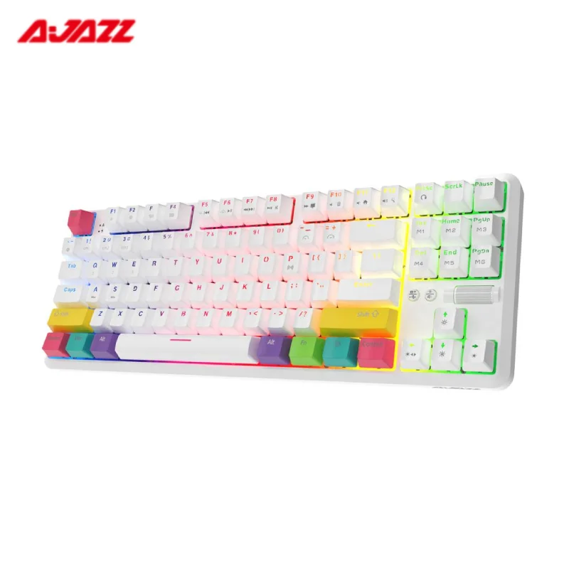 Azazz-Teclado-Mec-nico-para-Jogos-2-4GHz-Bluetooth-Sem-Fio-Recarreg-vel ...