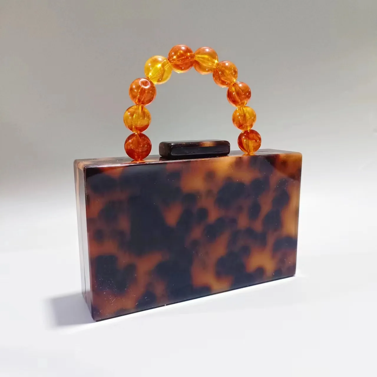 Multi Color Acrylic Woman Toted Fashion Handbag Cocktail Dinner Party ...