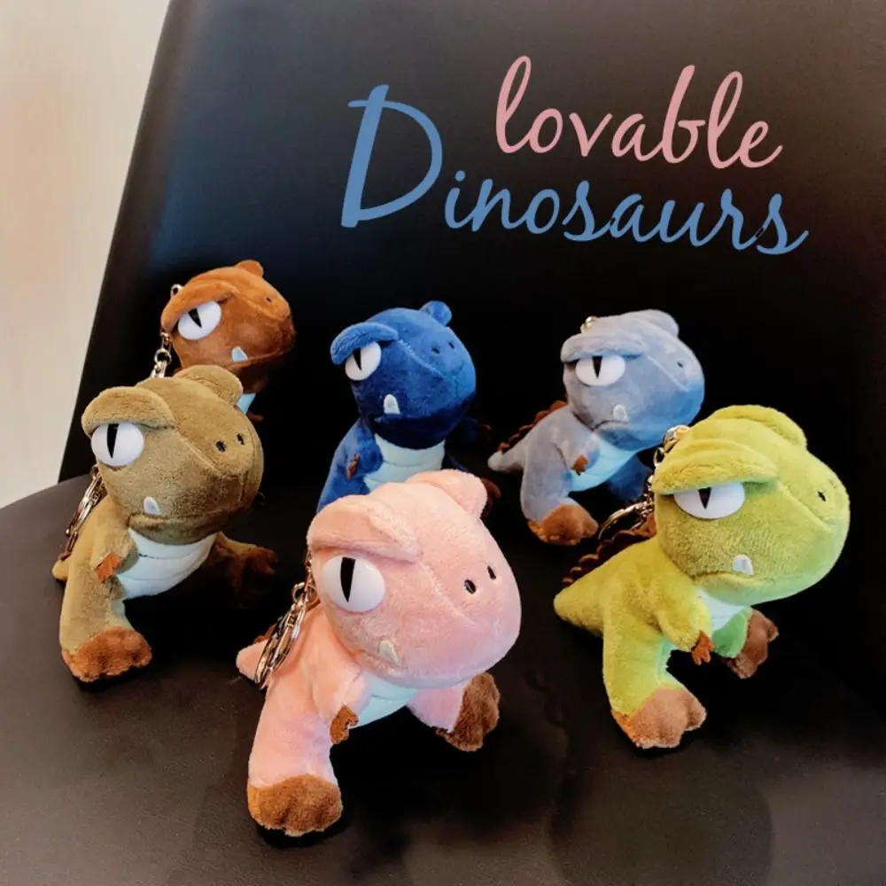 Cartoon Tyrannosaurus Rex Plush Keychains Doll Popular Cartoon Dinosaur ...