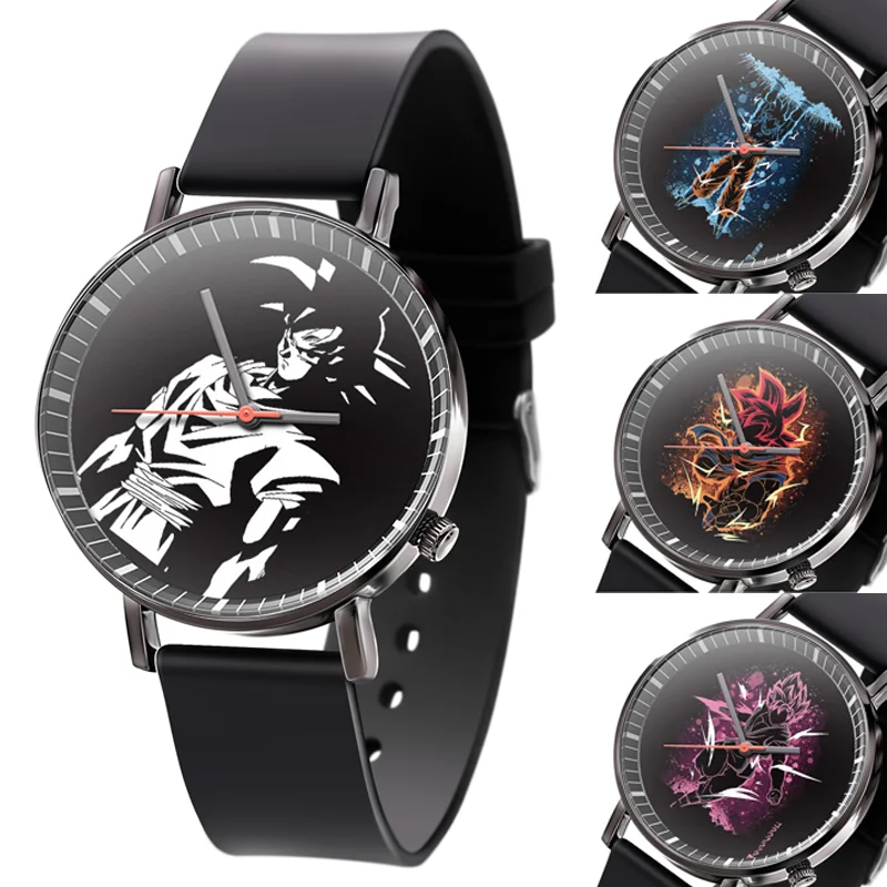 Dragon-Ball-Z-Goku-Watch-Vegeta-Wristwatch-Leather-Printing-Watch ...