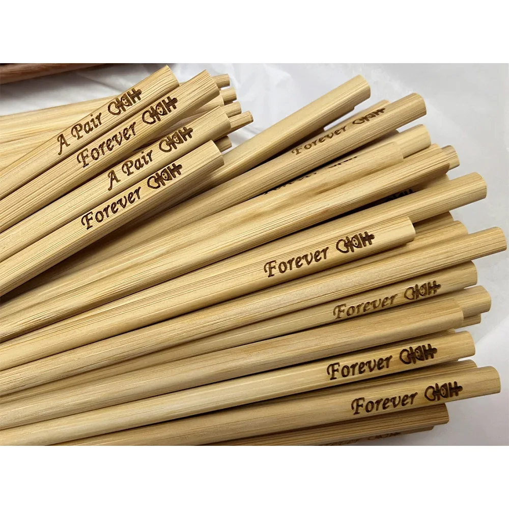 100 Sets Personalised Engraved Chopsticks Customized Wooden Chopsticks ...