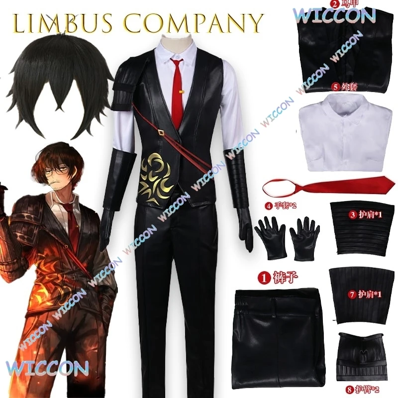 Anime Game Character Limbus Company Gregor Cosplay Costume Uniform ...