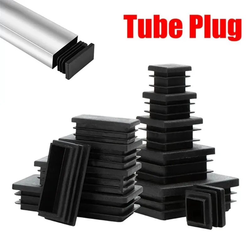 8/16/32pcs multi-size Plastic tubing end caps chairs Furniture Glide ...